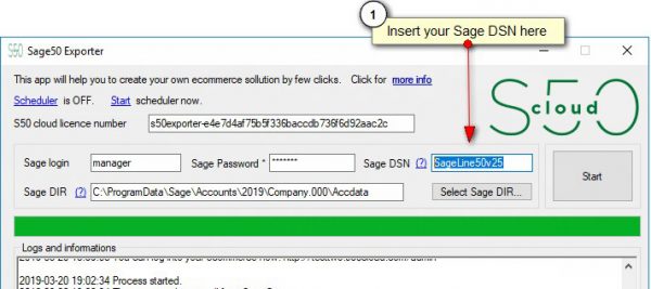 How to find your DSN code - Sage 50 ecommerce
